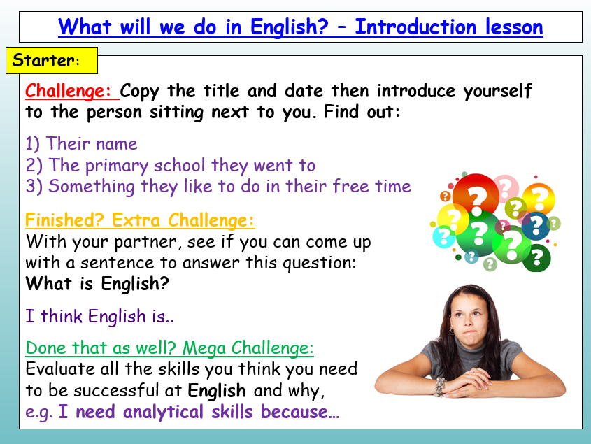 Back To School Back To School English Introduction Lesson Teaching Back To School Back To School English Introduction Lesson Teaching