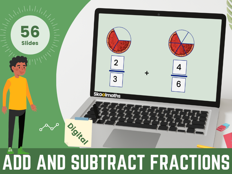 Adding And Subtracting Fractions Year 5 Interactive Digital Lesson And