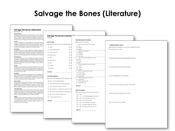 Salvage the Bones (Literature) | Teaching Resources