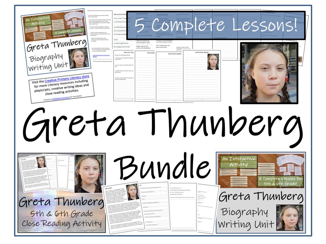 UKS2 Literacy - Bundle of Greta Thunberg Activities by Irvine109 ...