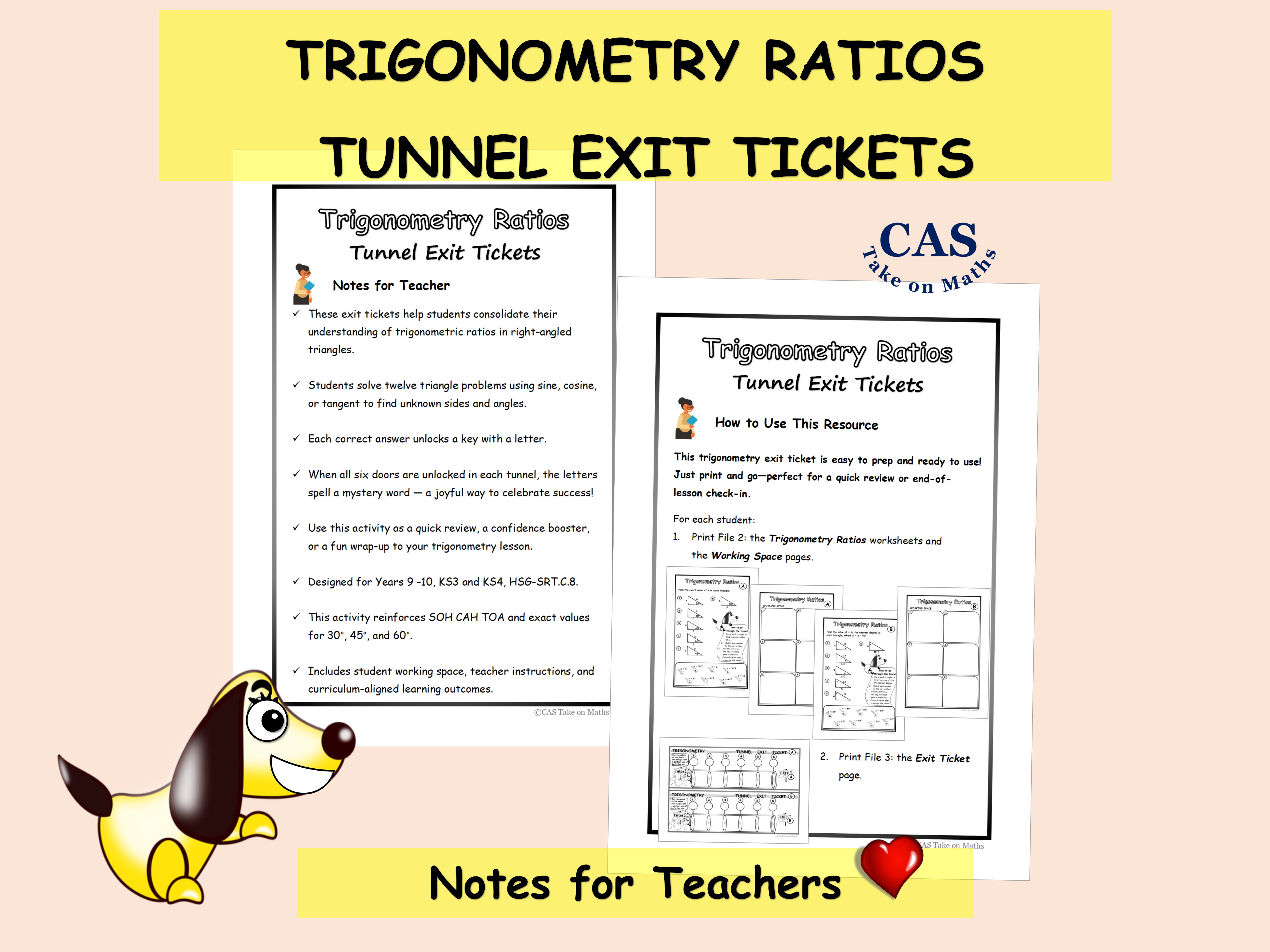 Right Triangle Trigonometry Exit Ticket ~ Crack the Code & Escape the ...