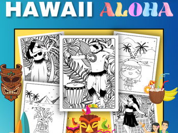 Hawaii Coloring Pages – 30 Aloha-Themed Tropical Printable Sheets for ...