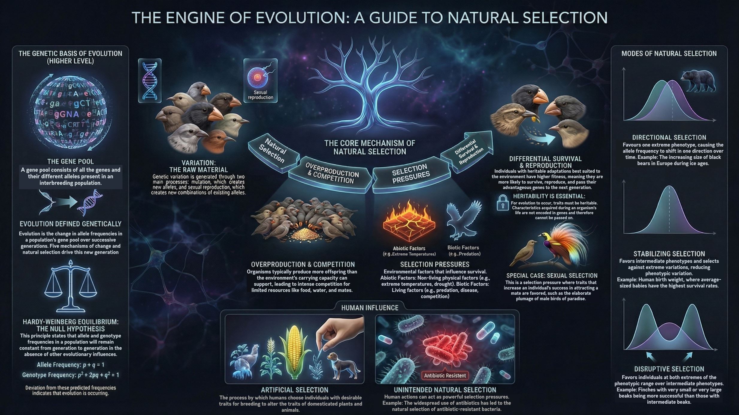 IB DP Biology Digital Infographic Poster: D4.1 Natural Selection (2026 ...