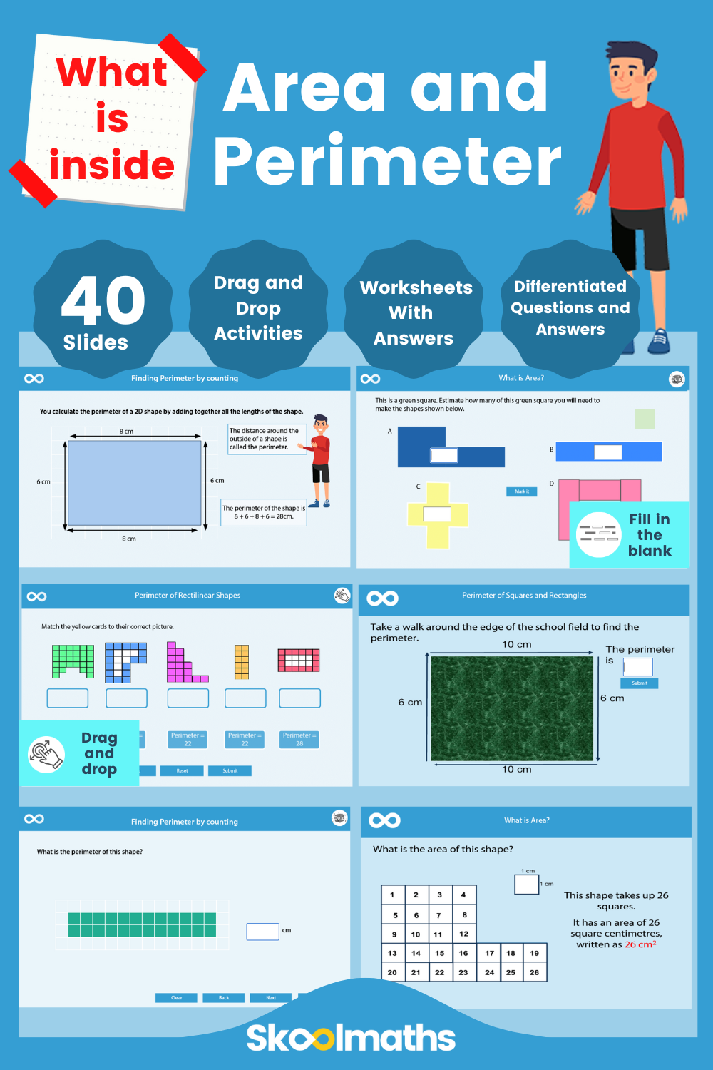 Area & Perimeter | Year 4 Interactive Digital Maths Lesson | Teaching ...
