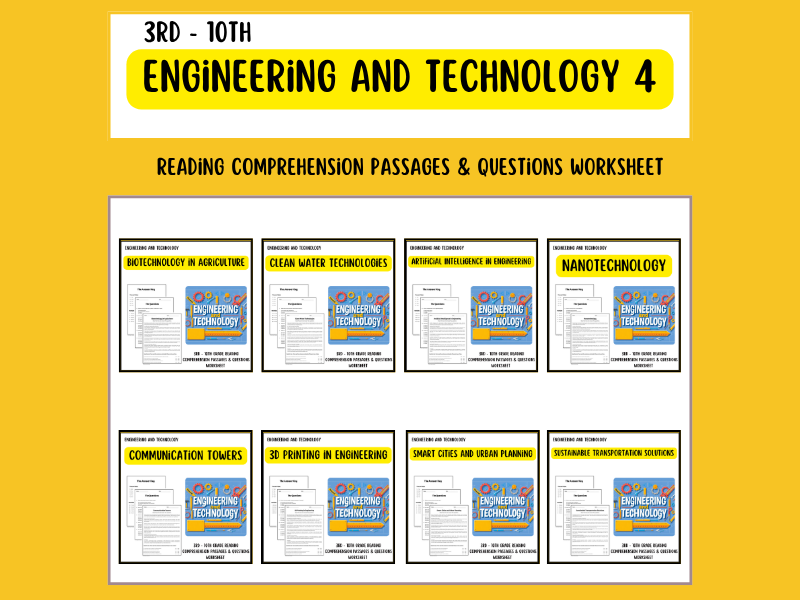 Engineering and Technology Reading Comprehension Passages & Questions ...