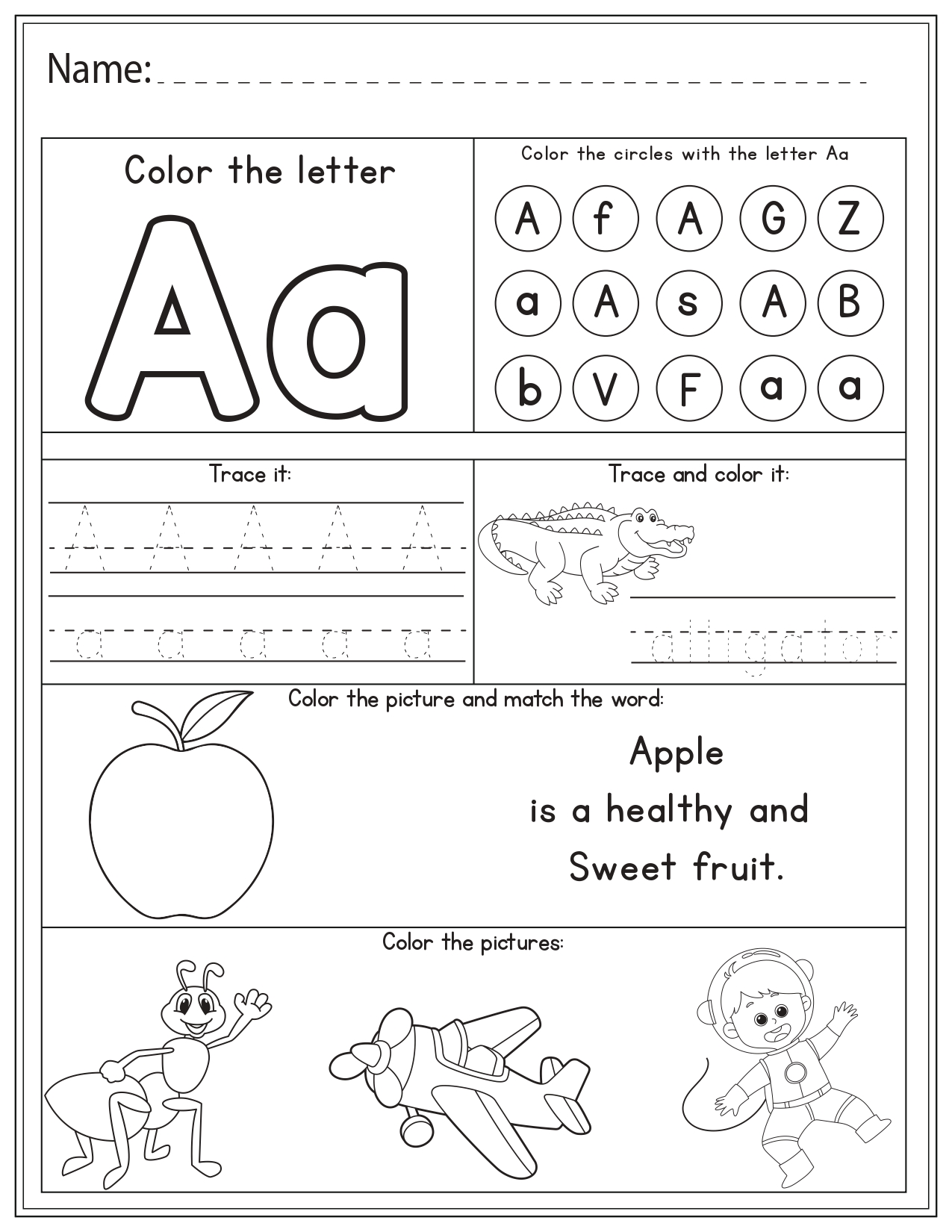 Letter Sound Worksheets for Kindergarten - Beginning Sounds Worksheets ...