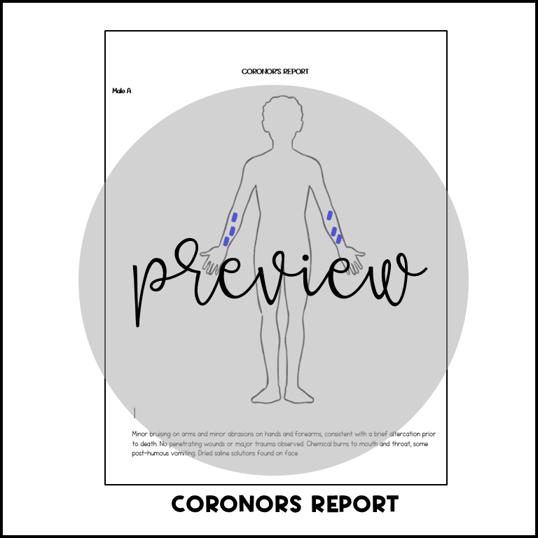 CSI Romeo and Juliet Pre-Reading Activity | Crime Scene Investigation ...