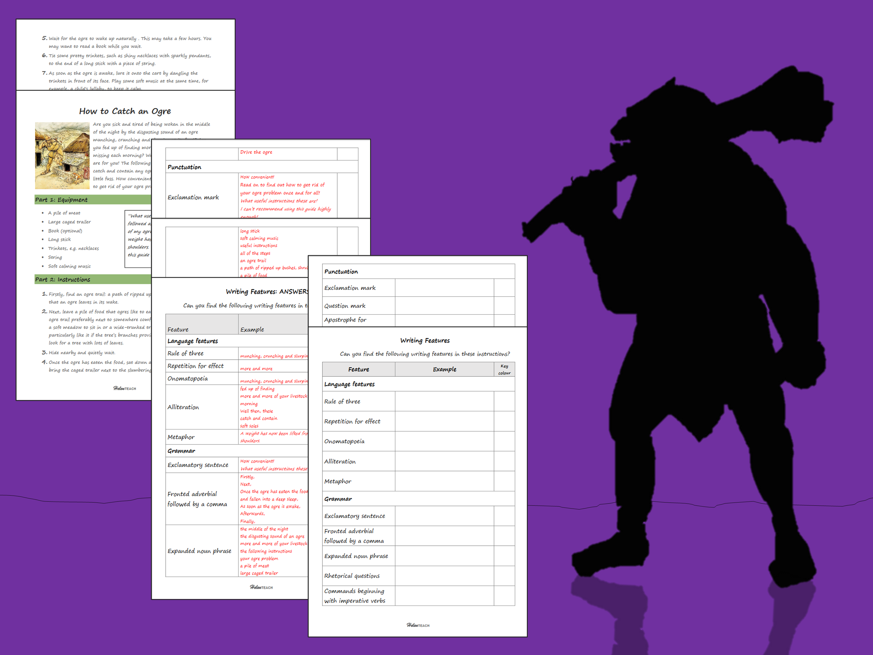 How to Catch an Ogre Example Instructions with Feature Identification ...