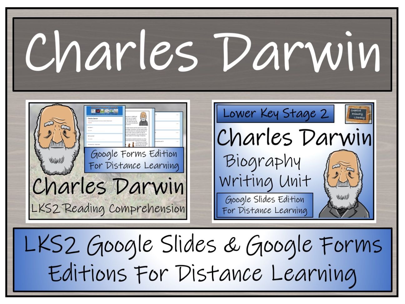 LKS2 Charles Darwin Biography & Reading Comprehension Bundle | Digital ...