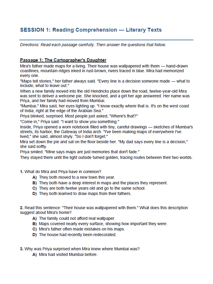 New York NYS ELA Practice Test for Grade 4 | Teaching Resources