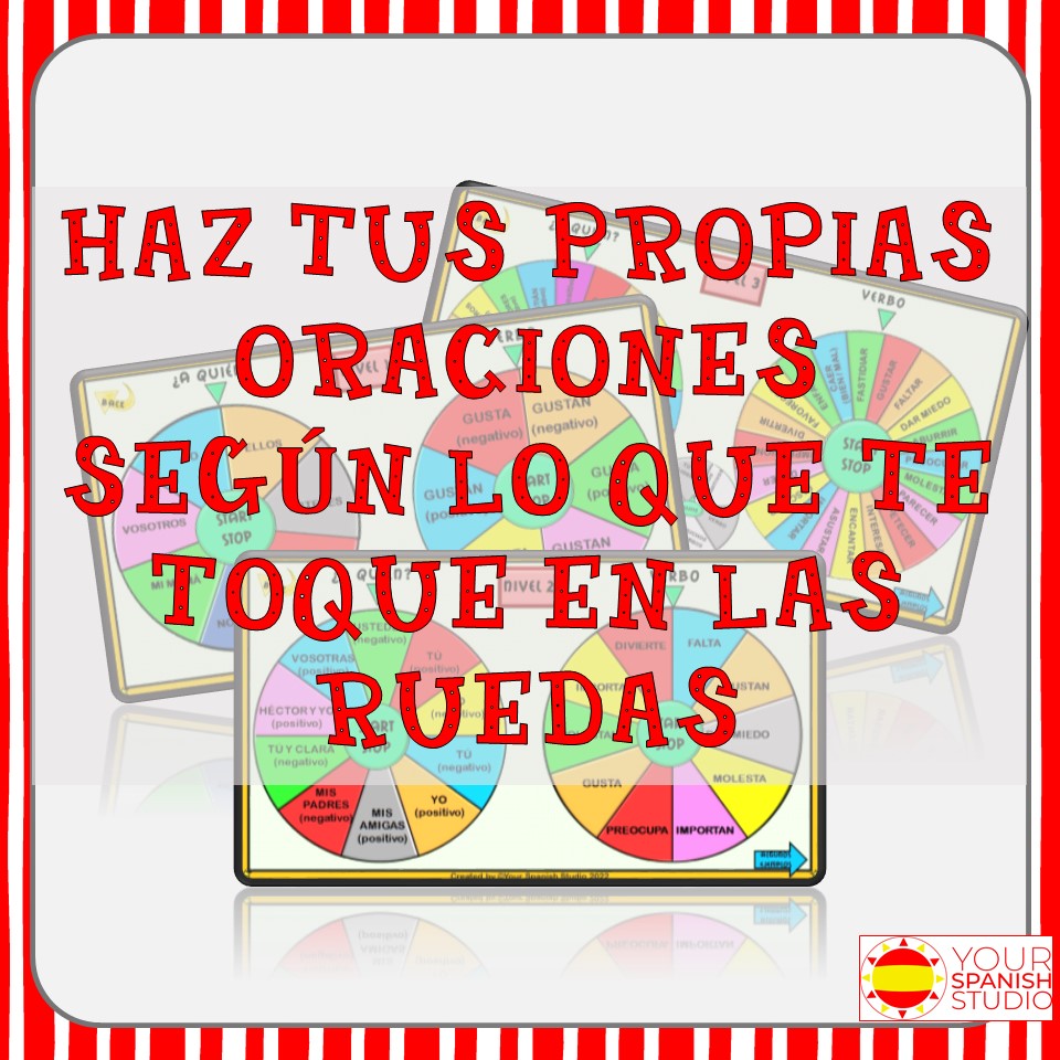 NO PREP GAME FOR PRACTICING SPANISH GUSTAR AND SIMILAR VERBS IN 3 ...