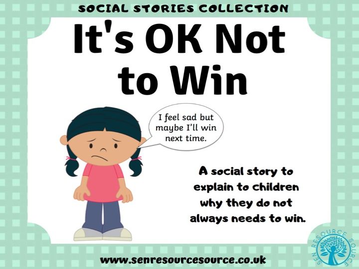 It is OK not to win social story | Teaching Resources