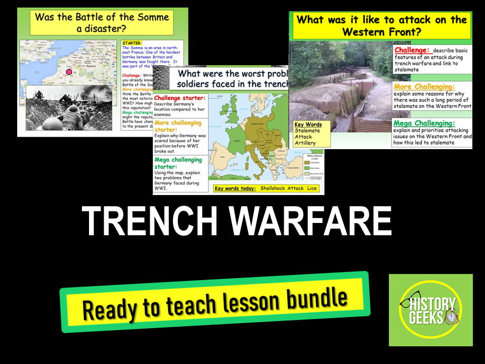 Secondary first world war resources