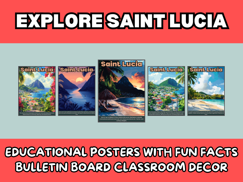 Explore Saint Lucia – Educational Posters with Fun Facts | Bulletin ...
