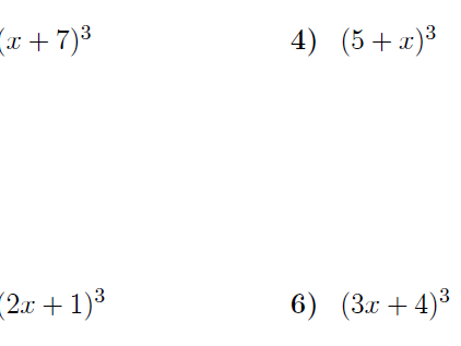 Cube of sum worksheet (with solutions) | Teaching Resources