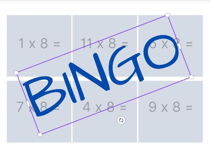 8 times table bingo - 4 player | Teaching Resources
