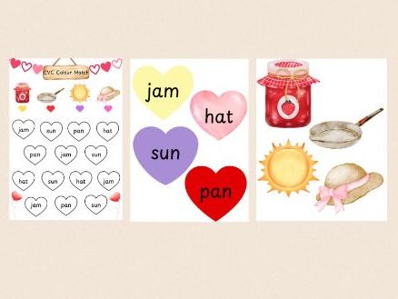 CVC Read and Colour | Teaching Resources