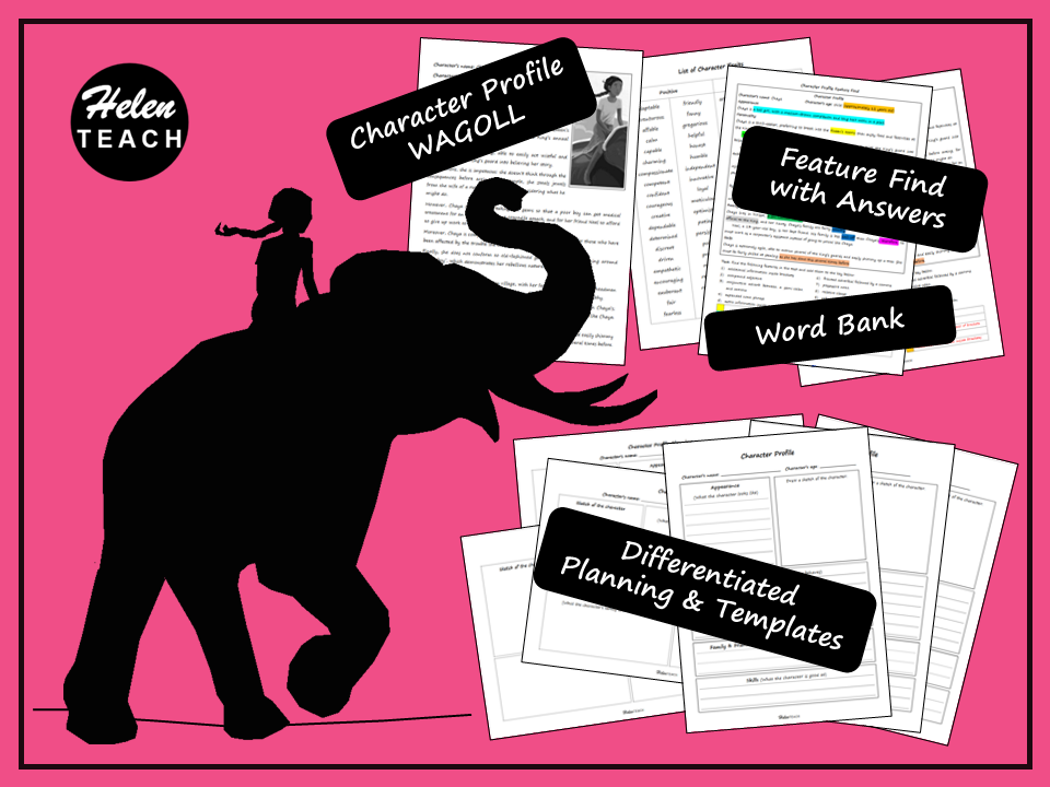 The Girl Who Stole an Elephant Example Character Profile Text Pack ...