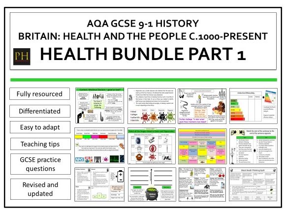 Health and the People AQA GCSE 9-1 Bundle Part 1 by PilgrimHistory ...