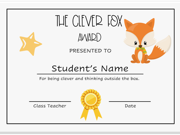 End of Year Animal Theme Student Awards/Certificates Editable ...