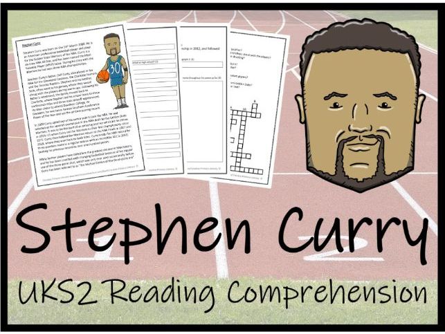 UKS2 Literacy - Stephen Curry Reading Comprehension & Biography Bundle ...