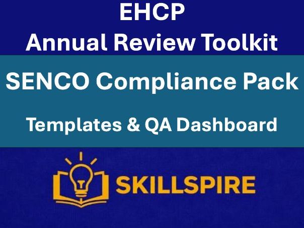EHCP Annual Review Toolkit | SENCO Compliance Pack, Templates & QA ...