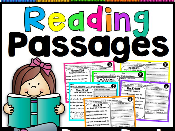 Phonics reading comprehension passages with phonics worksheets and ...