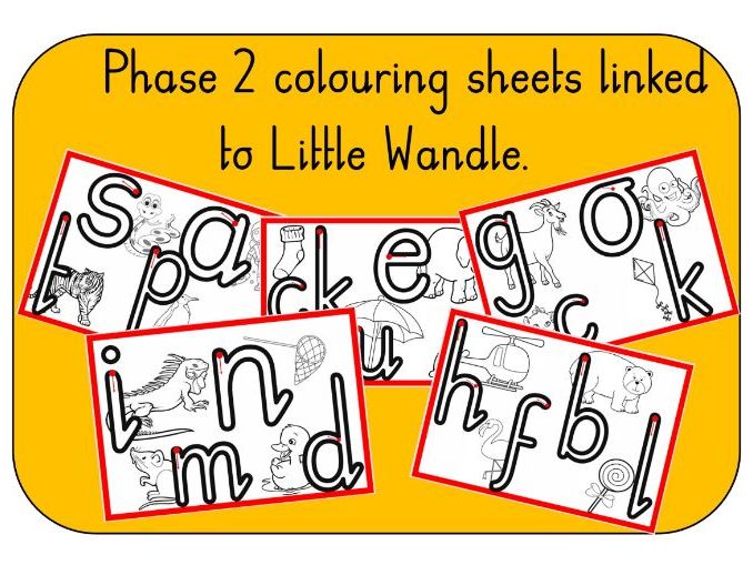 Autumn Phase 2 colouring sheets linked to Little Wandle Phonics scheme ...
