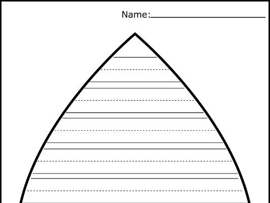 Raindrop Writing Paper Template - Printable - Unlined, with Lines ...