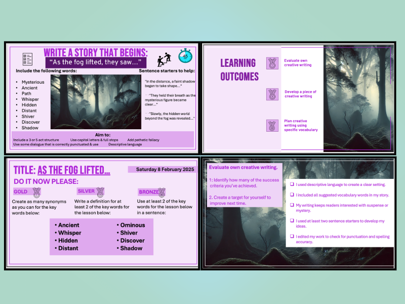 KS3 creative writing-ideal for cover lessons and more. No. 1 in a ...