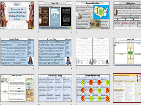 GCSE History Edexcel The American West Unit 1 Bundle (9 lessons ...