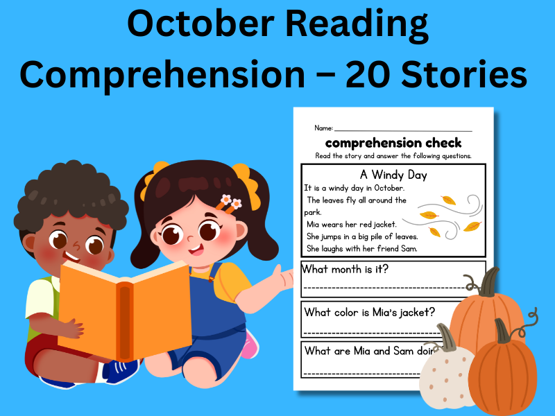 October Reading Comprehension – 20 Stories | Teaching Resources