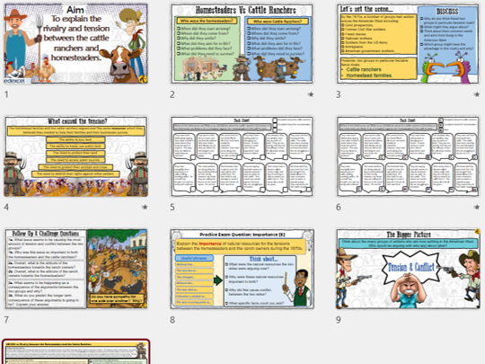 GCSE History Edexcel: The American West Unit 2 Bundle (10 lessons ...