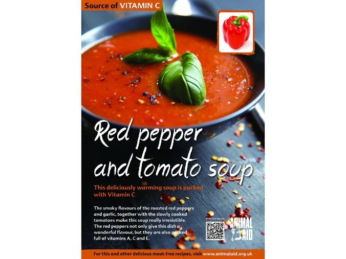 Good Food Ideas poster: Red pepper and tomato soup | Teaching Resources