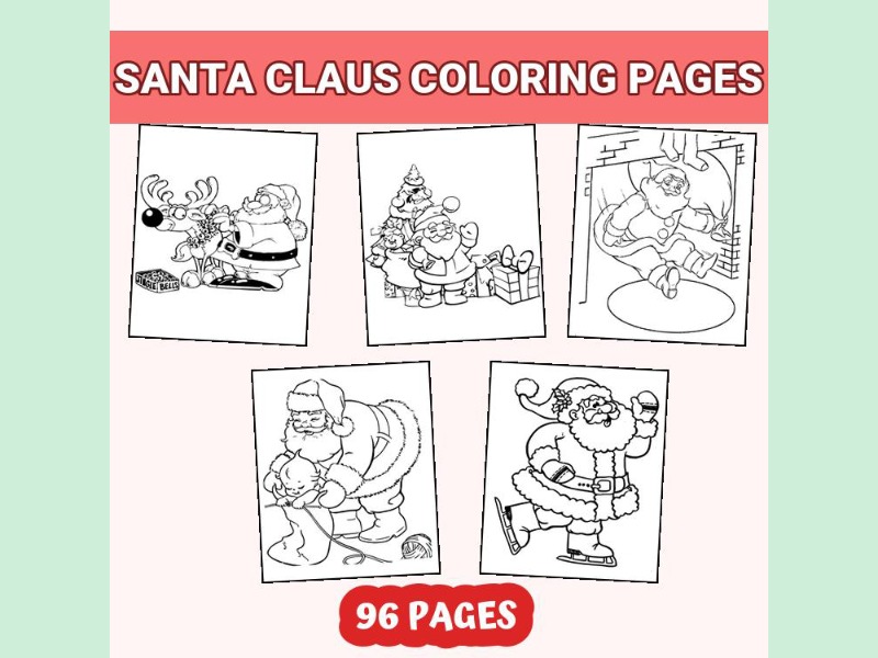 Delightful Santa Claus Coloring Pages for Festive Fun & Creativity ...