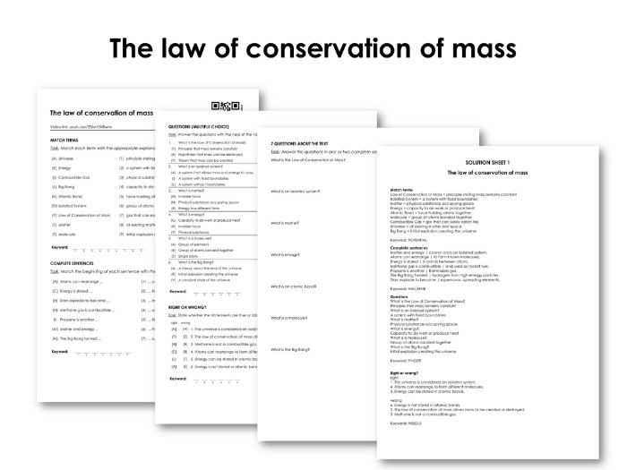 Conservation Of Mass