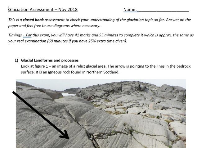 Glacial Processes Teaching Resources
