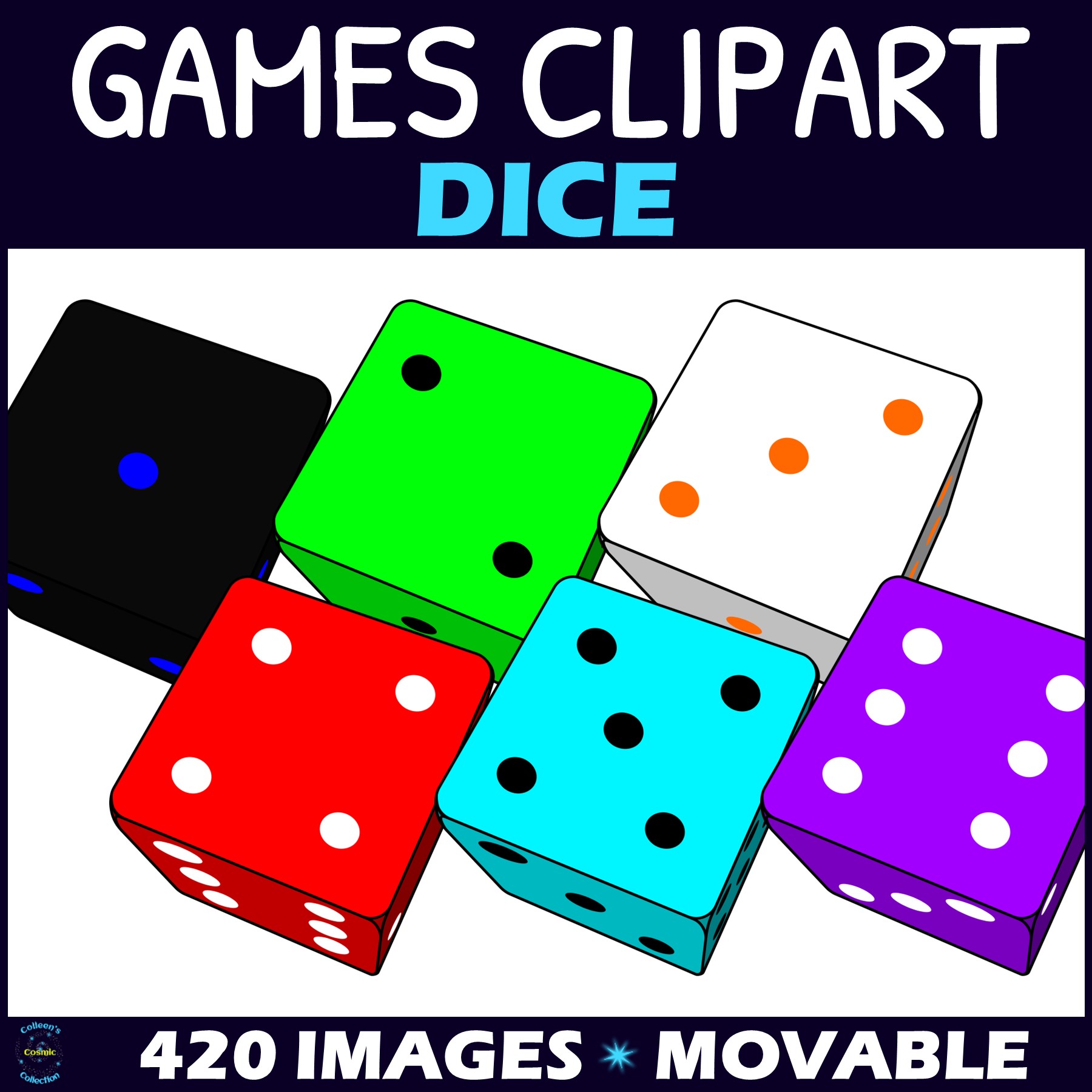Dice Clipart | Teaching Resources