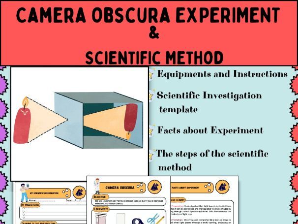 Camera Obscura Experiment : STEM activities and Scientific Method ...