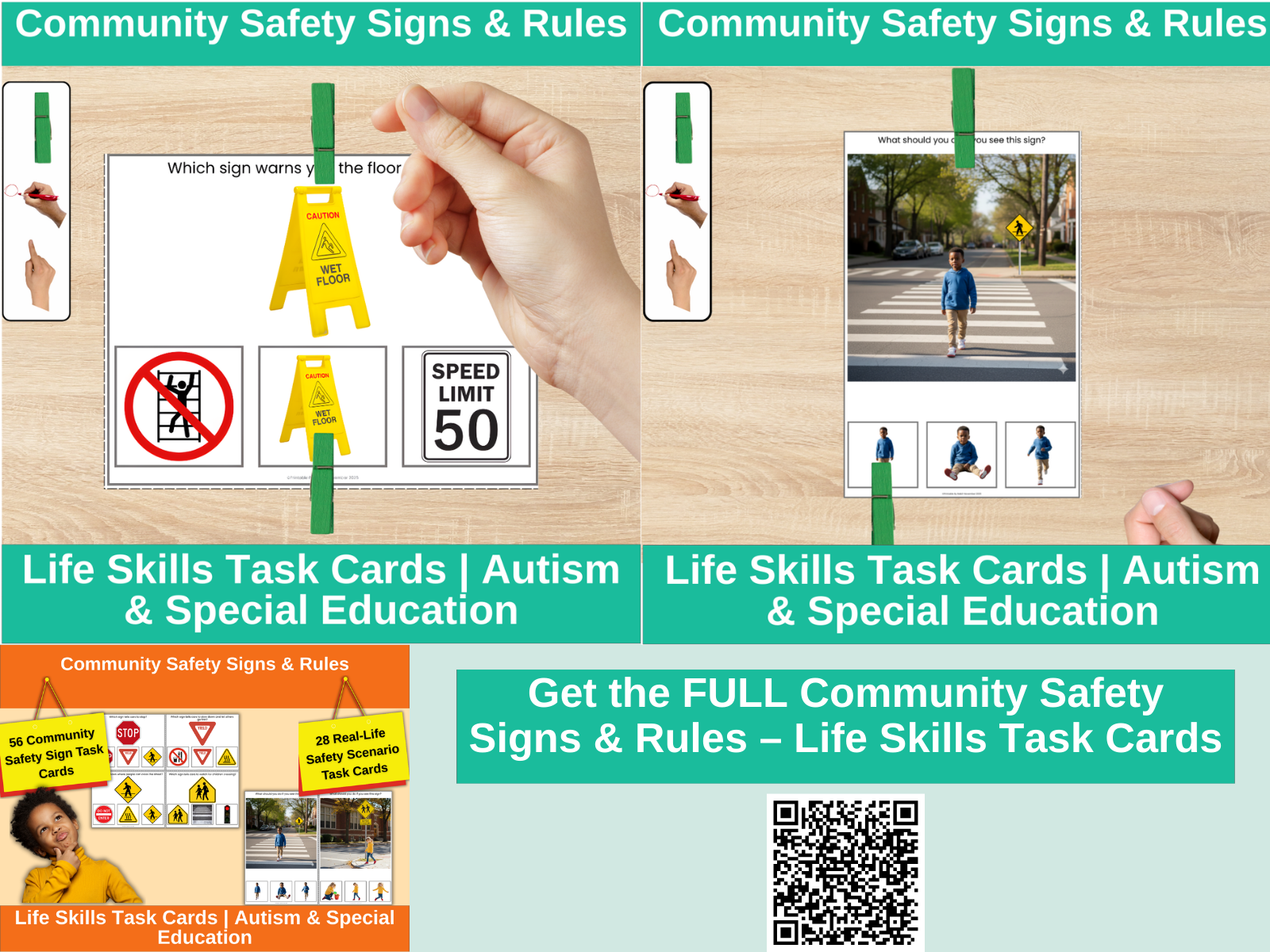 FREE Community Safety Signs Life Skills | Teaching Resources