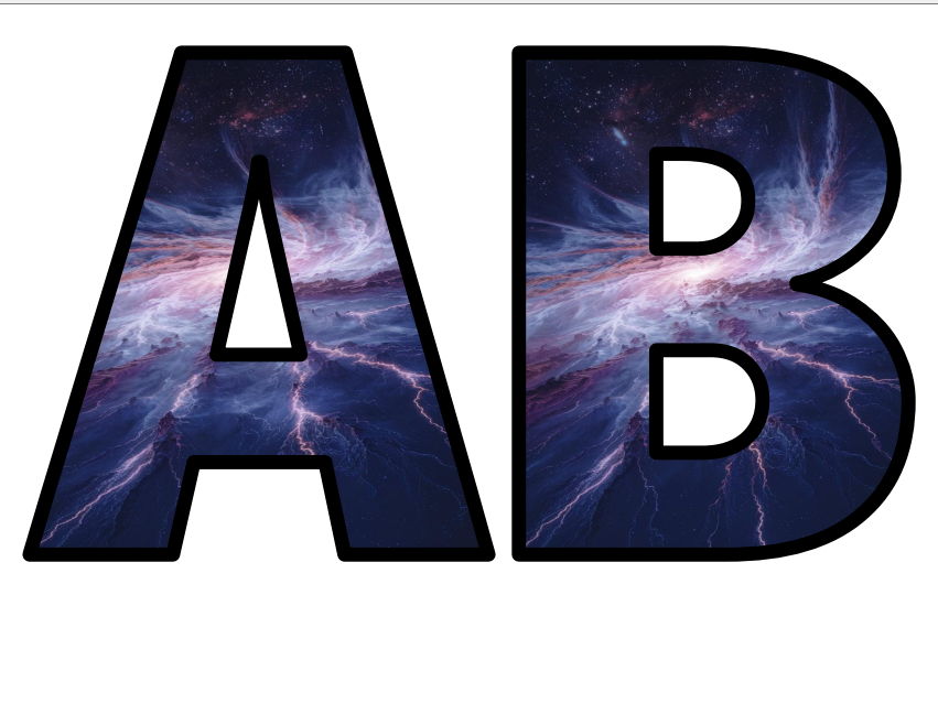 Big Bang Cosmos Space Travel Light Speed Lettering Set Display Title ...