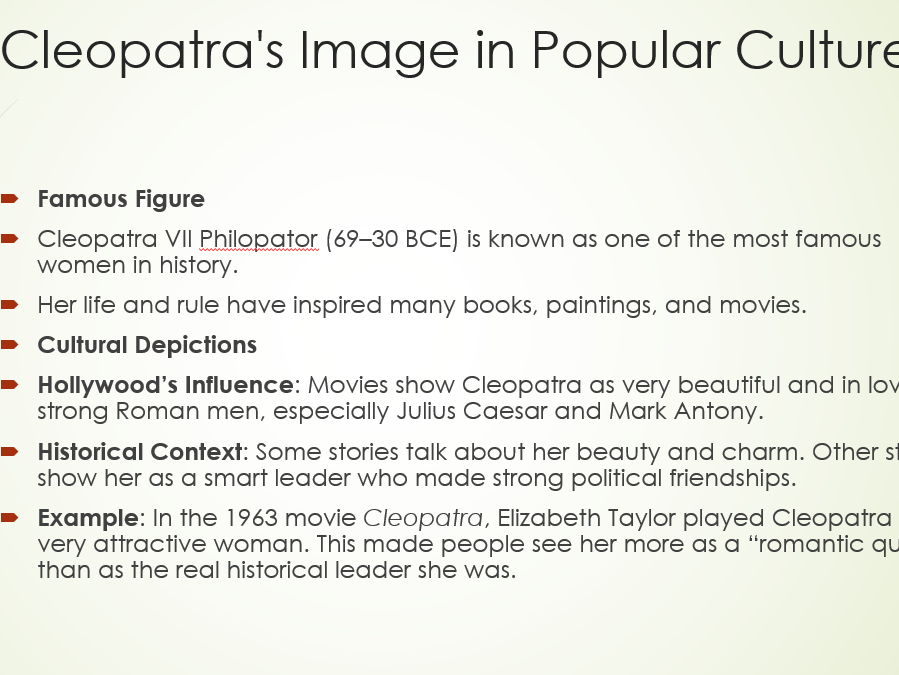 Cleopatra: History, Culture & Literature – 60-Slide PowerPoint with ...