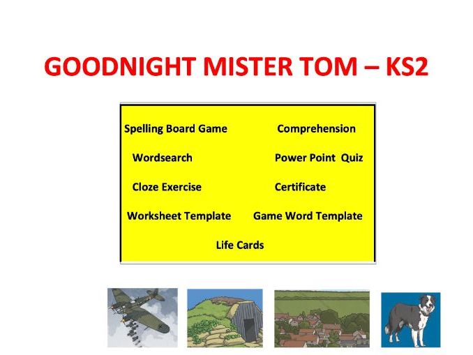 Goodnight Mister Tom | Teaching Resources