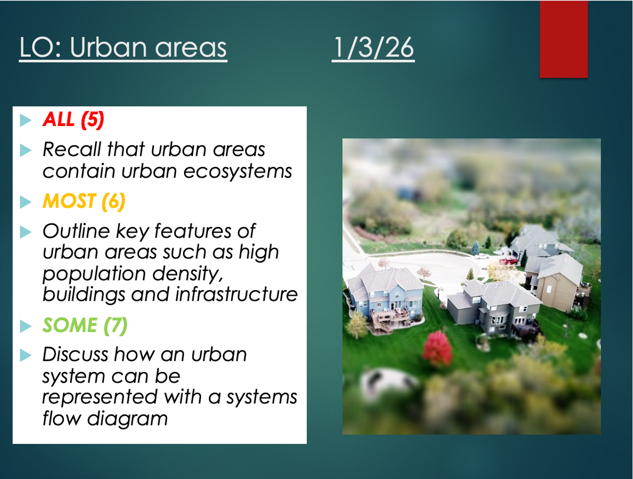 ESS Human Populations & Urban systems Unit – Subtopic 8.2 (SL) Urban ...