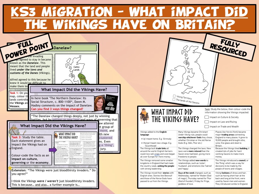 KS3 Migration L8 – What Was the Impact of the Vikings? | Teaching Resources