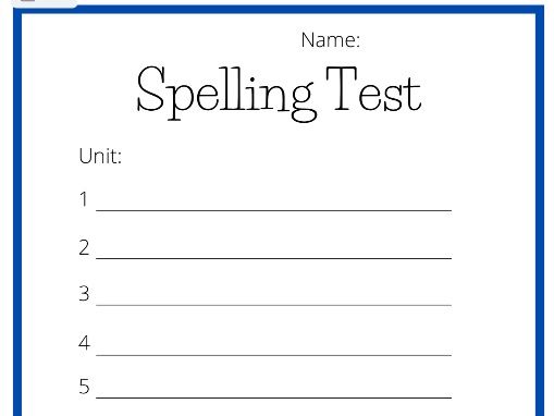 Spelling test/assessment pack: Track Your Progress ! | Teaching Resources