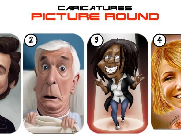 Caricatures Picture Round 'Pub Quiz' | Teaching Resources