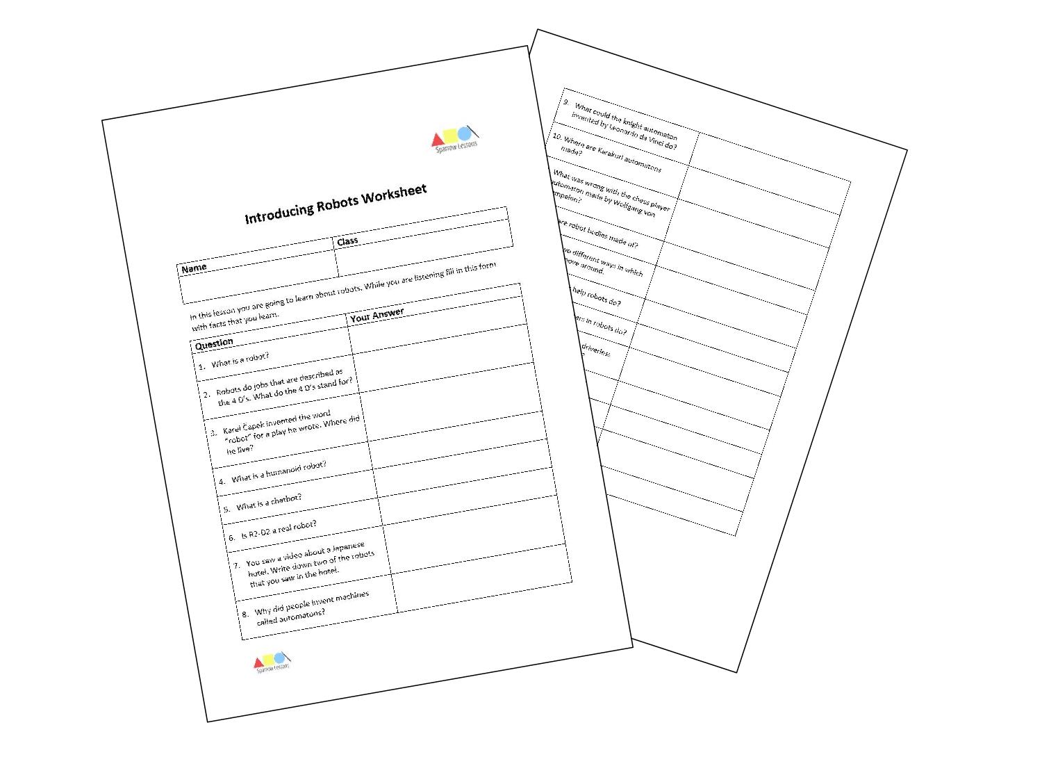 Introducing Robots | Teaching Resources
