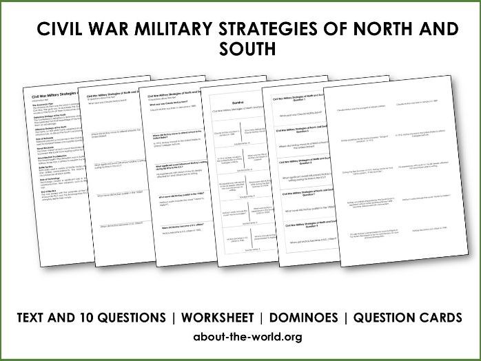 Civil War Military Strategies of North and South | Teaching Resources