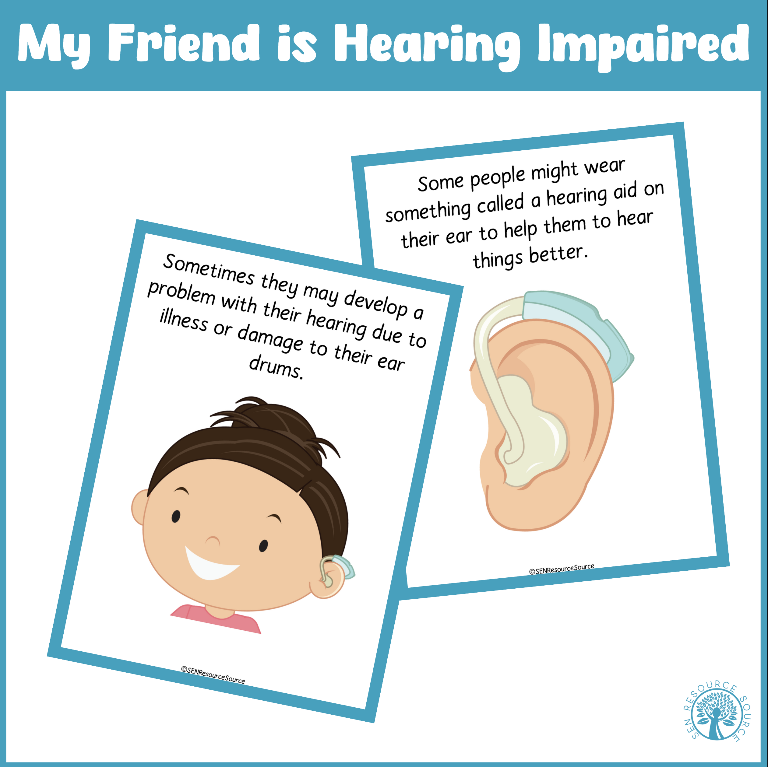 My Friend is Hearing Impaired Social Story | Teaching Resources